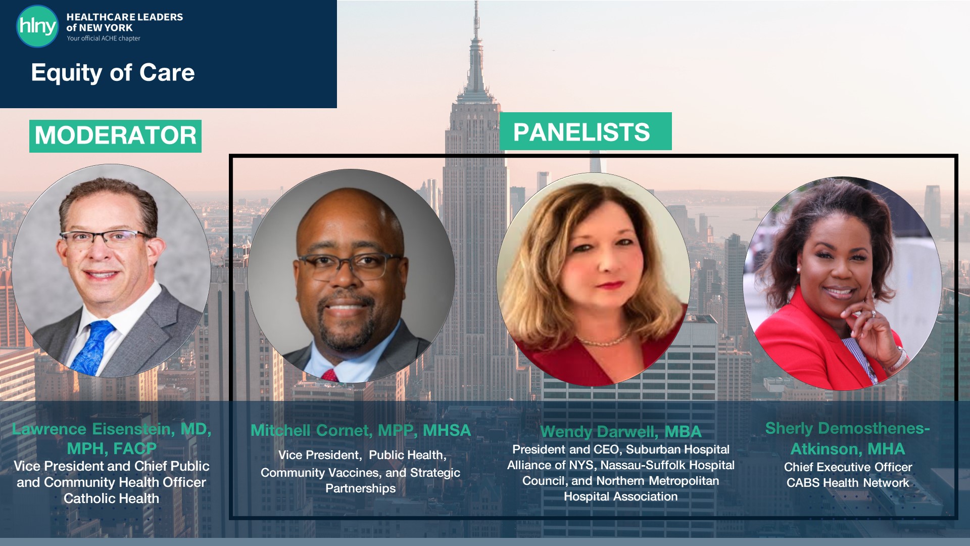 Equity of Care - Healthcare Leaders of New York